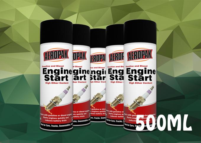 Easy Operation Car Care Products Quick Start Spray With Low Ignition Point